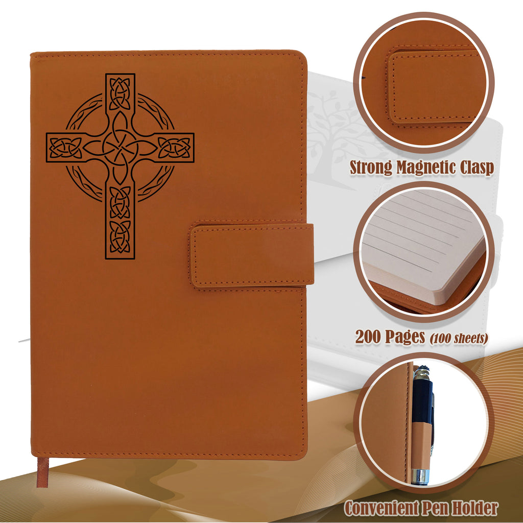 The Celtic Cross Personal Notebook Journal - 5x8 Inch - Brown – The ...