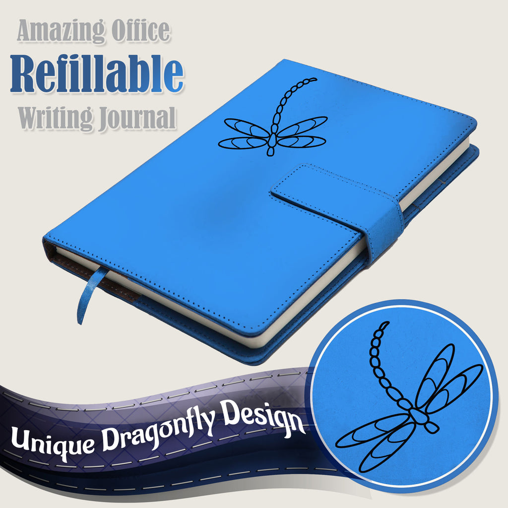 The Dragonfly Personal Notebook Journal - 5x8 Inch - Light Blue – The ...