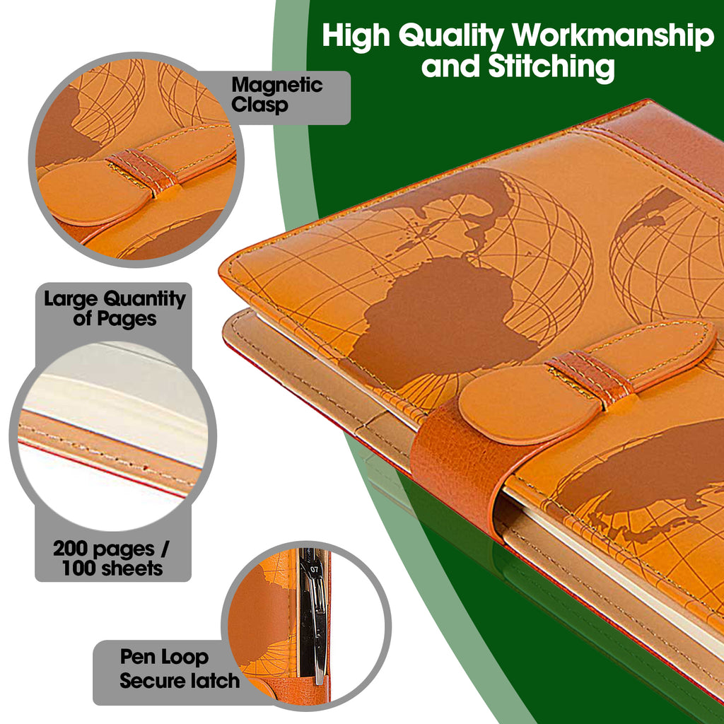 The World Map Personal Notebook Journal - 5x8 Inch – The Amazing Office